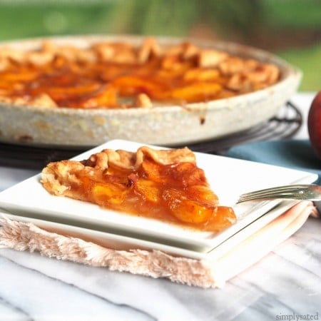 Rustic Peach Tart - Simply Sated