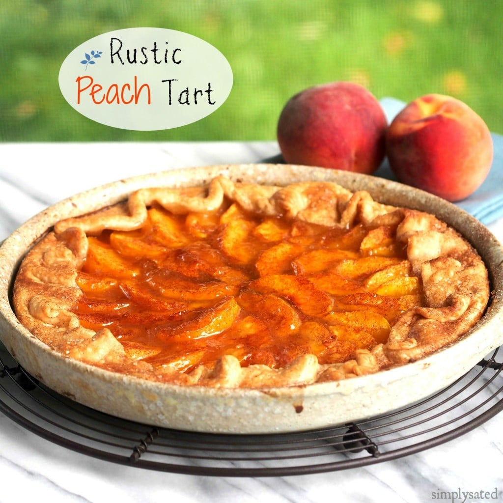 Rustic Peach Tart - Simply Sated
