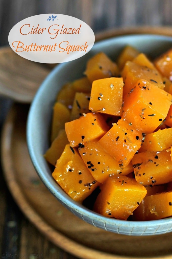 Cider-Glazed Butternut Squash - Simply Sated