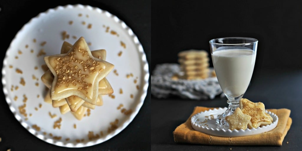 Gold Star Iced Cookies - Simply Sated