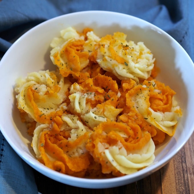 Sweet & Gold Mashed Potatoes - Simply Sated