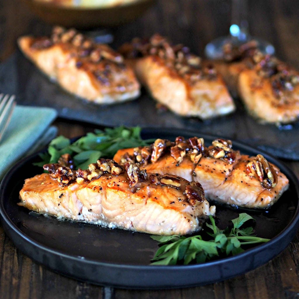 Glazed Salmon - Simply Sated