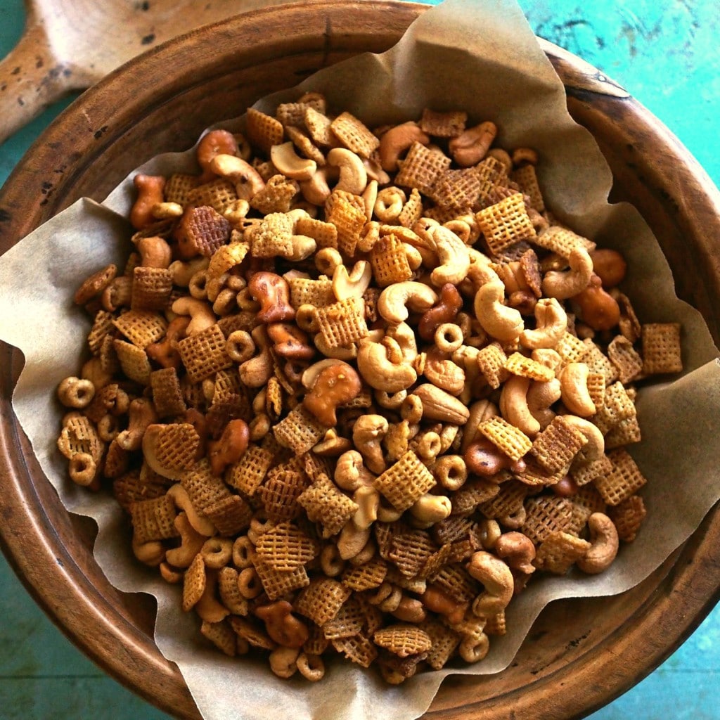 My Famous Chex Party Mix - Simply Sated